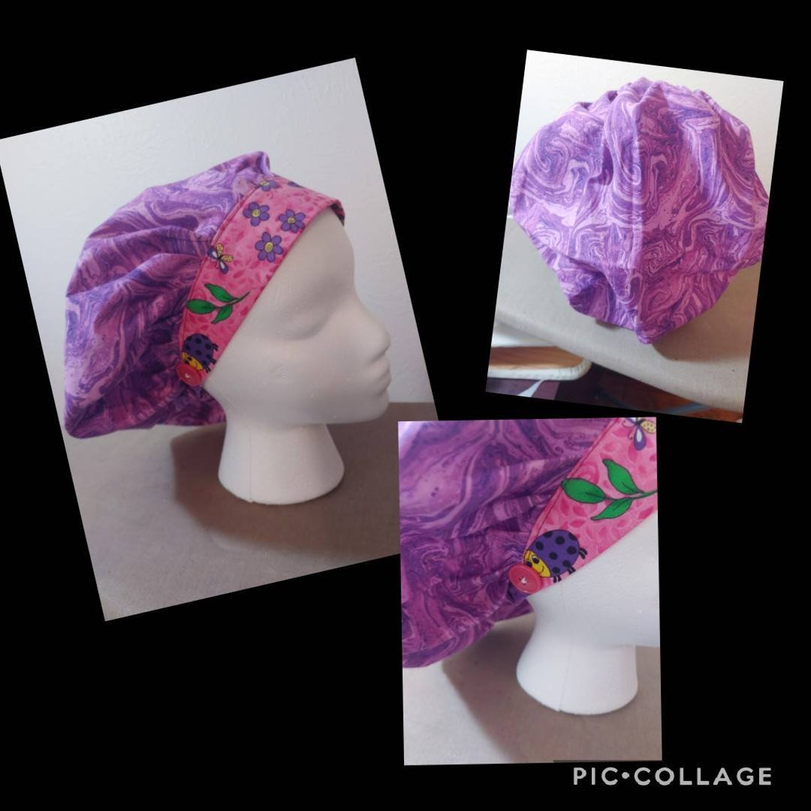 Bouffant Surgical Cap with Buttons | Etsy