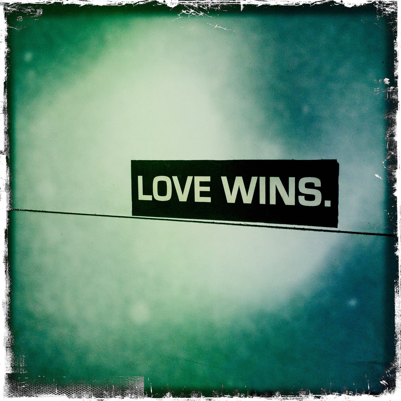 Love Wins : Valentine Photo Pop Photography Aqua Teal Blue Green Home ...