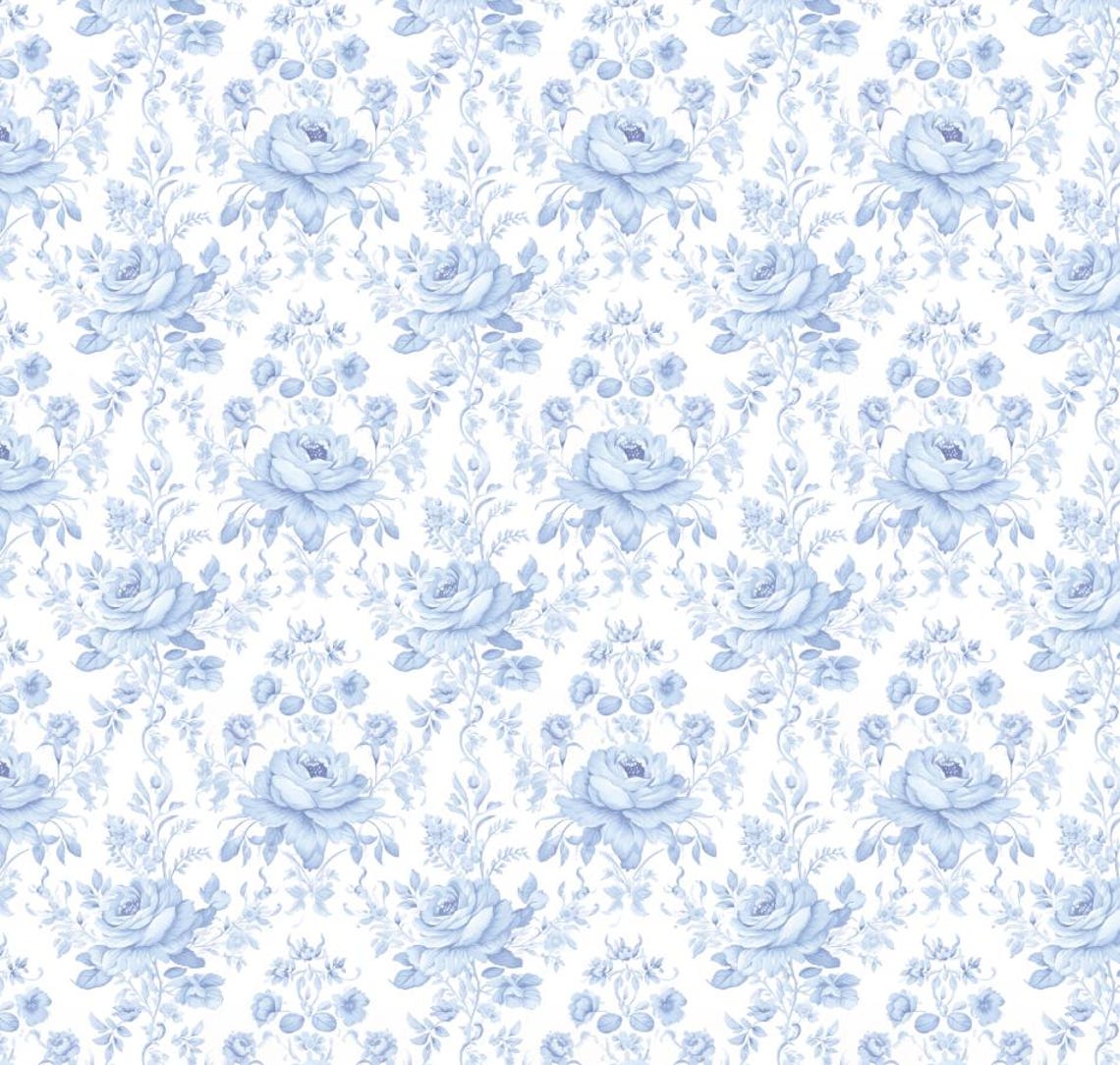 Blue Hydrangea Floral Cotton Fabric – Soft Children's Sewing Material ...