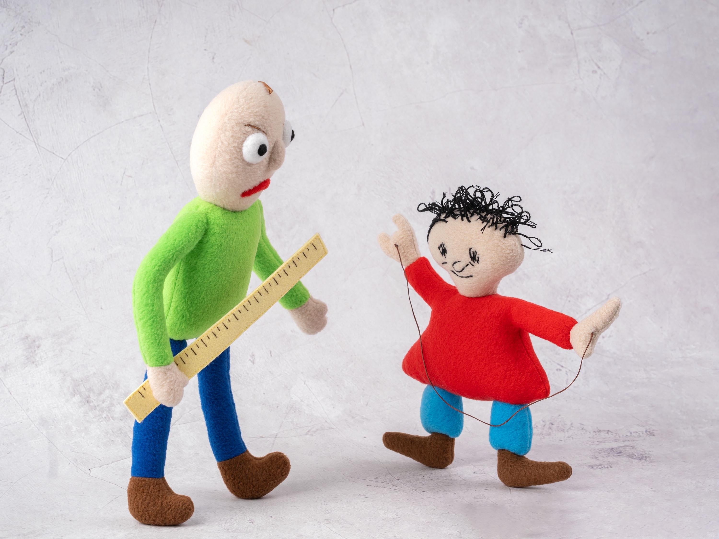 Baldi’s Basics Plushie – Cute Handmade Plush Toy, Gift for Gamer, 13 ...