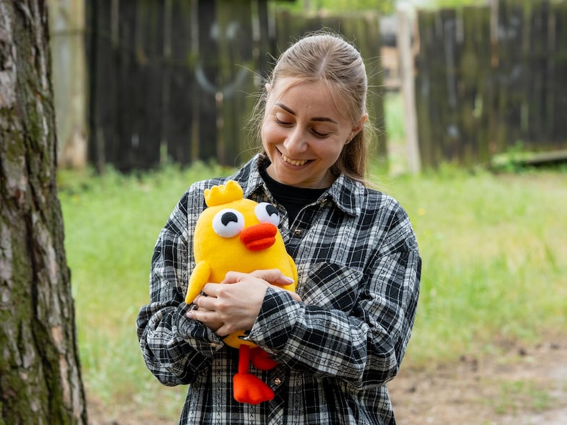 Ducky Momo Plush – Handmade Cute Duck Soft Toy, Inspired by Beloved ...