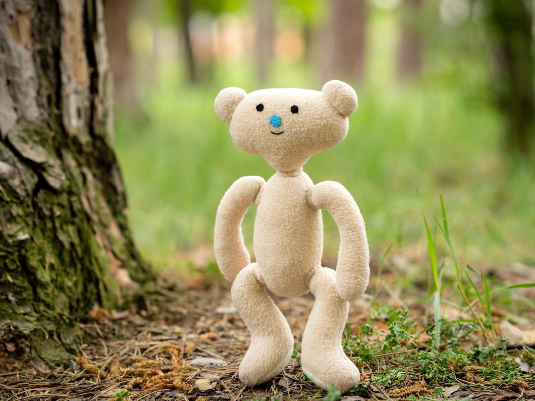BEAR Alpha Plush - Alpha Handmade Soft Toy 11 In - Etsy