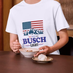 Red White and Busch Light PNG for 4th of July, USA, Beer, Independence ...