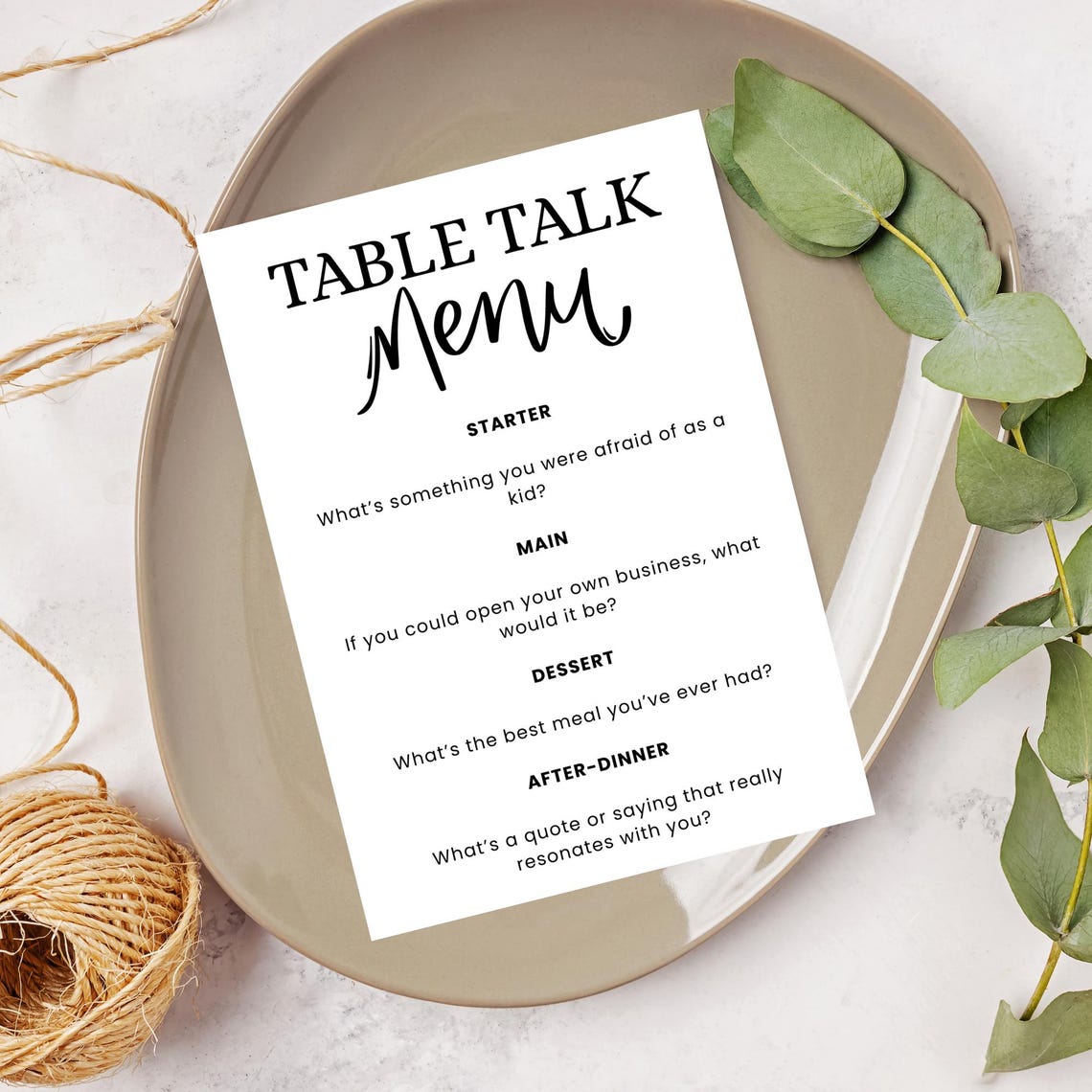 Wedding Table Conversation Cards: Funny Reception Icebreaker (digital ...