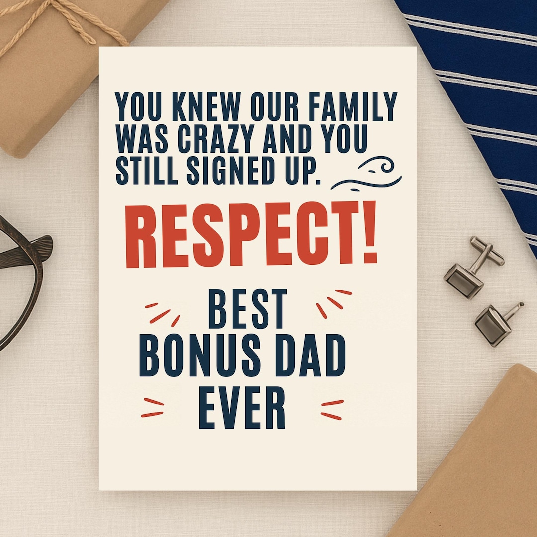 Heartwarming Stepdad Father's Day Card: Show Your Stepdad Some Love ...