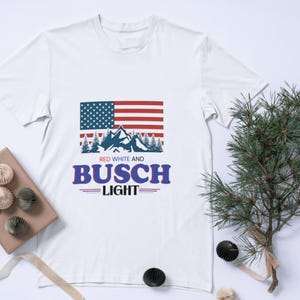 Red White and Busch Light PNG for 4th of July, USA, Beer, Independence ...