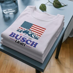 Red White and Busch Light PNG for 4th of July, USA, Beer, Independence ...