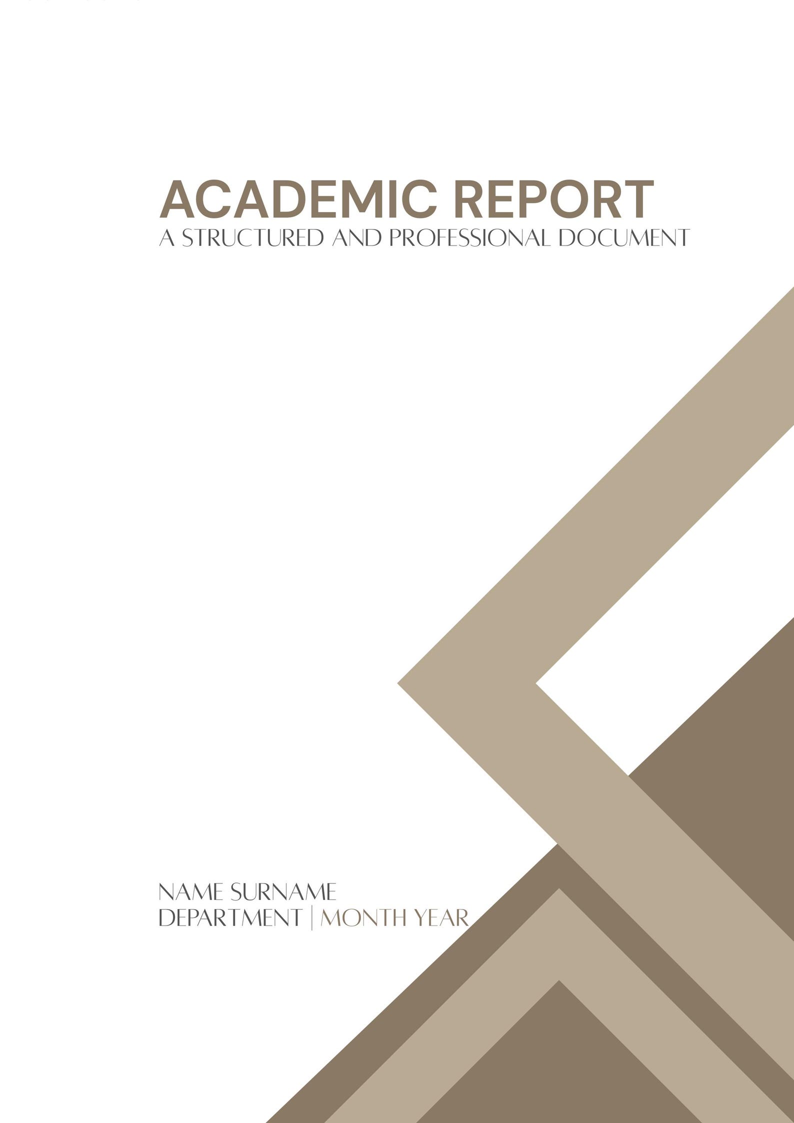 Academic Report Cover Templates | Professional Canva Cover Design ...