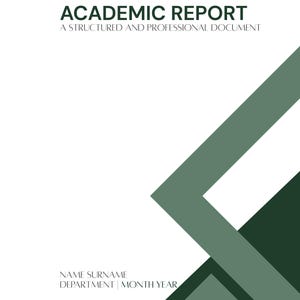 Academic Report Cover Templates | Professional Canva Cover Design ...