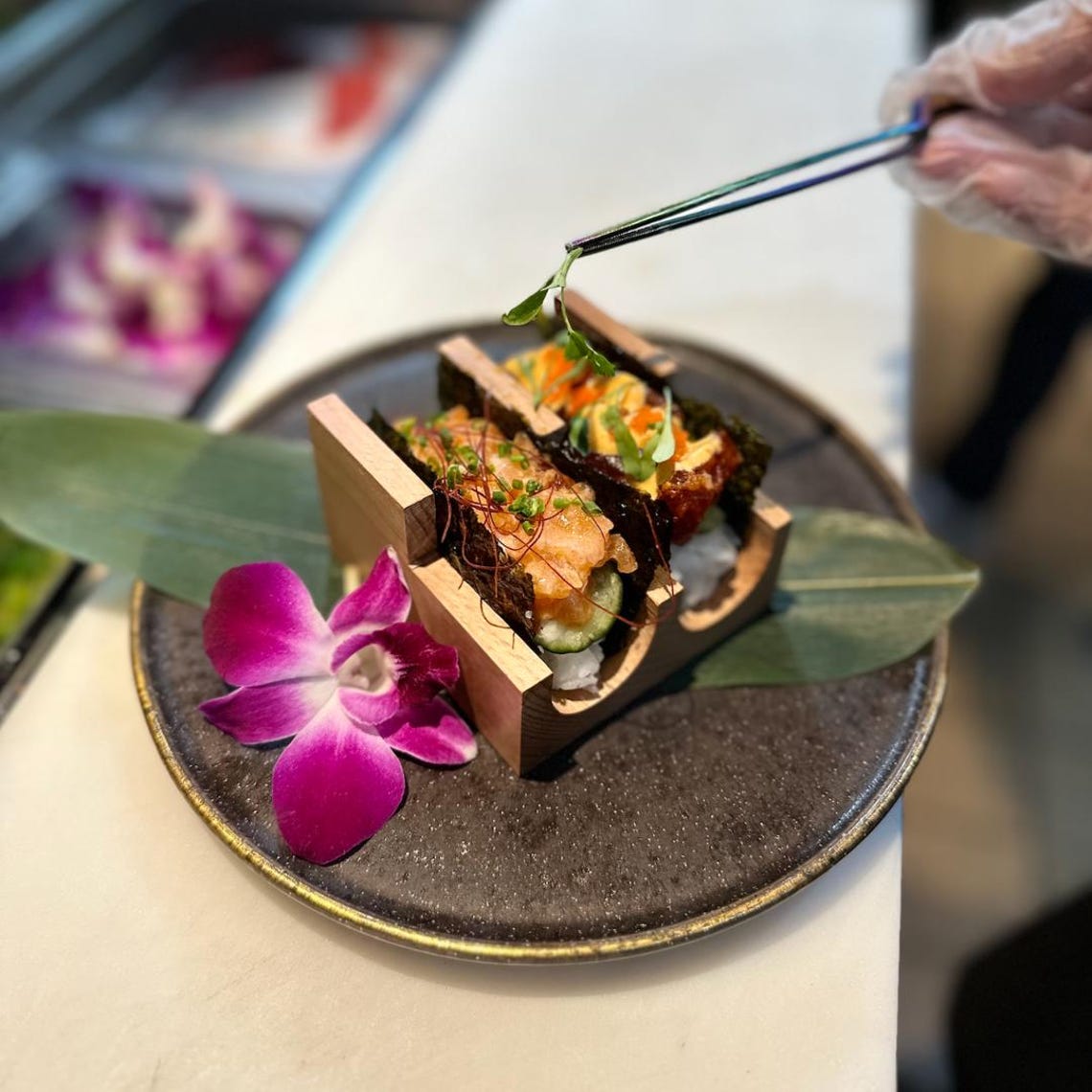 2 PC Sushi Taco Holder, Wood Taco Holder, Wooden Taco Holder, Wood ...