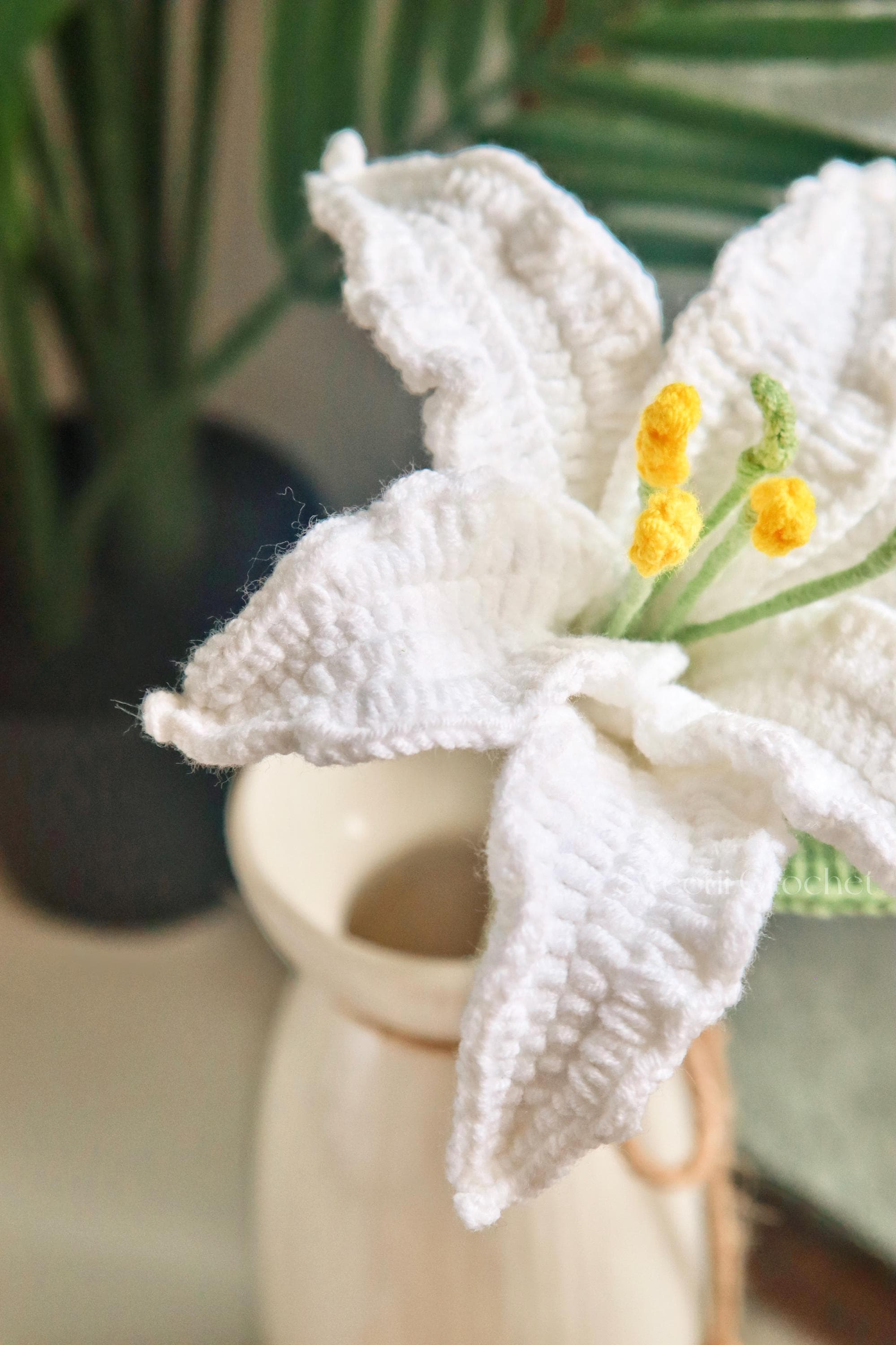 Lily Flower Crochet Pattern, Flower Bouquet Crochet Pattern, Crochet ...