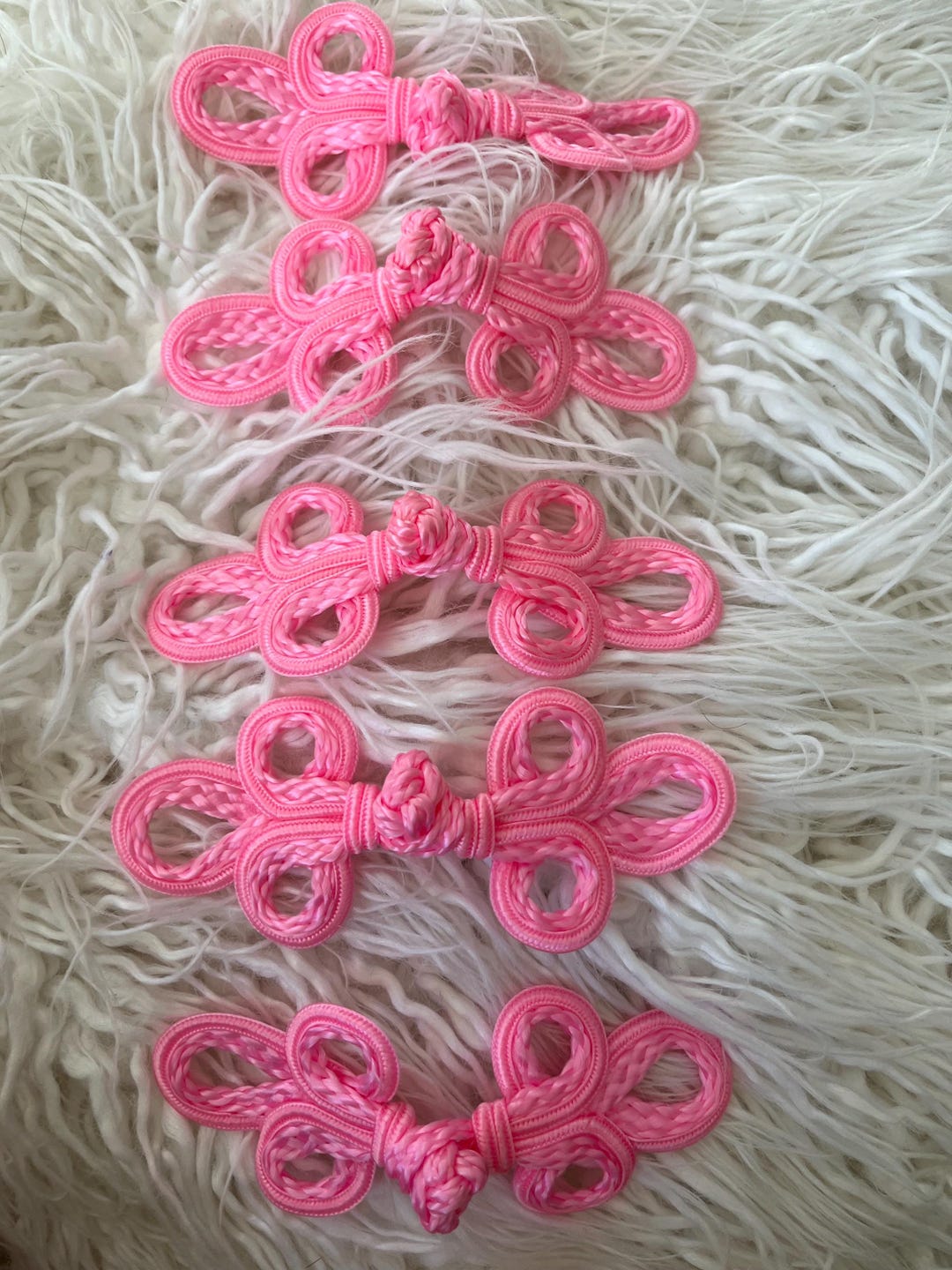 Pink Asian Frog Closure Buttons 5 Set - Etsy