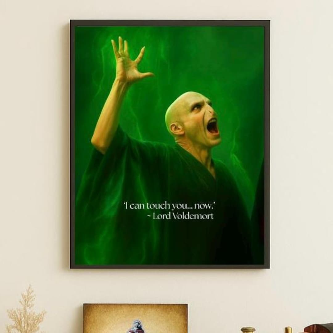 Lord Voldemort Dark Magic Art Print | Harry Potter Villain (A4 & A3 ...