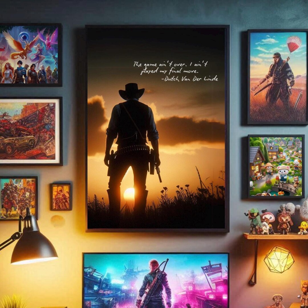 Dutch Van Der Linde RDR2 Poster – Gamer Quote Art (PDF) - Etsy
