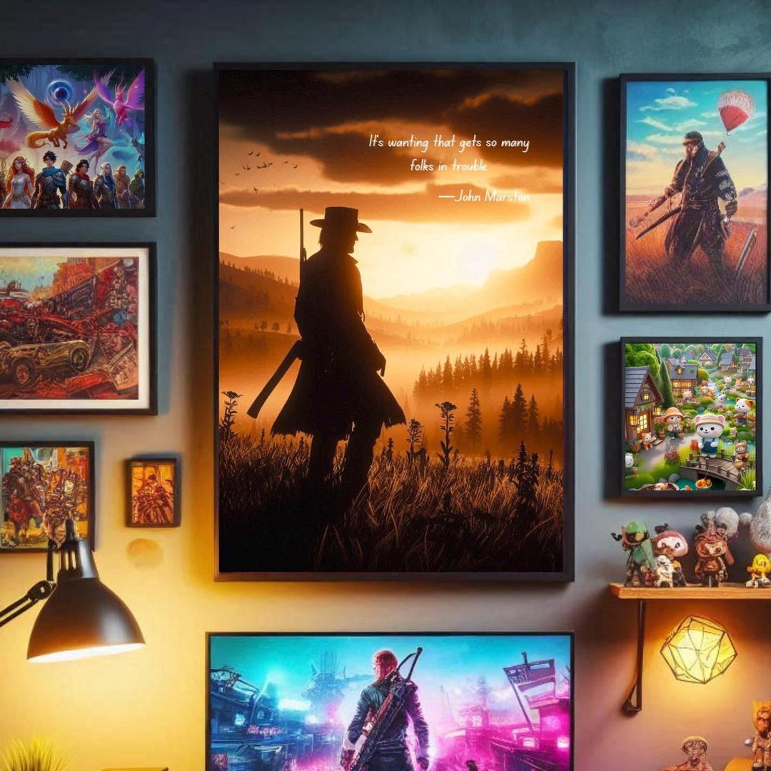 John Marston RDR2 Poster – Gamer Quote Art (PDF) - Etsy