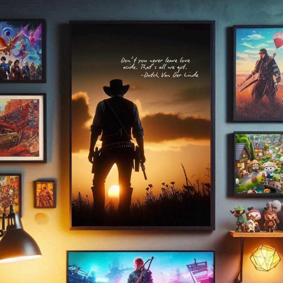 Dutch Van Der Linde RDR2 Quote Poster – Gamer Gift (PDF) - Etsy