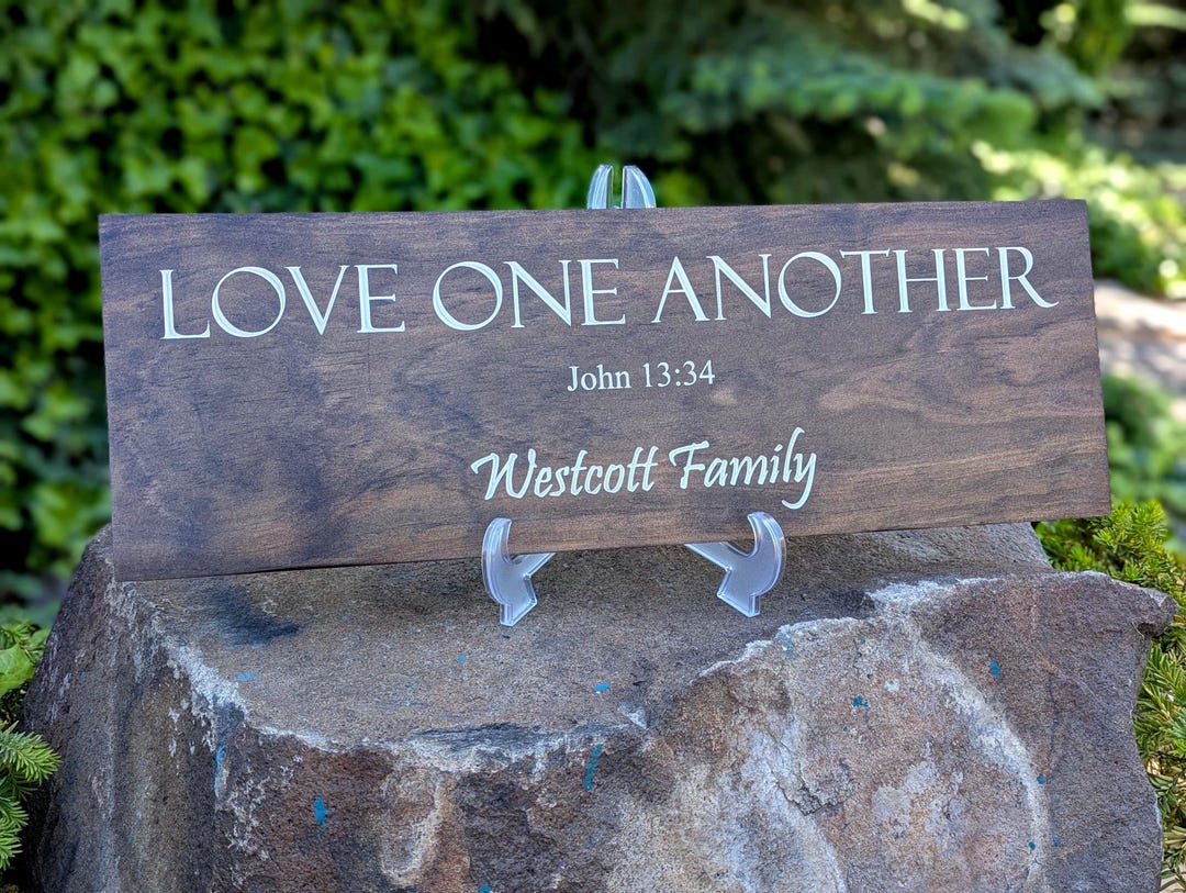 Custom Wood Sign, Wood Sign Custom, House Warming Gift, Engraved Bible ...