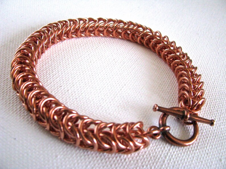 Mens Chunky Copper Box Weave Chainmaille Chain Maille Etsy