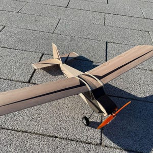 Mini RC Model Plane Trainer for Beginners | DXF Laser Cut Plans | DIY ...