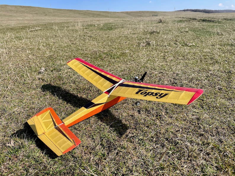 Topsy RC Model Plane | DXF Plans Laser CNC Cut Files (digital Download ...