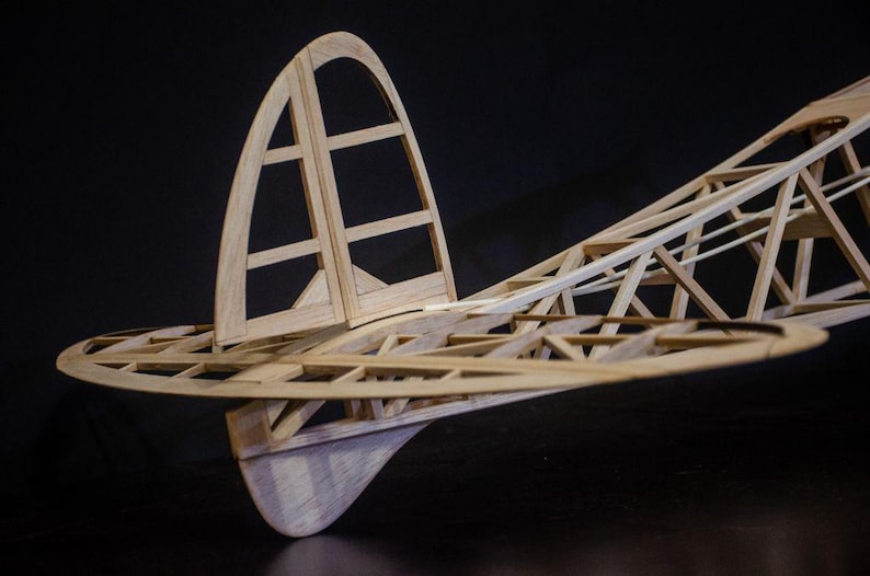 Eaglet RC Vintage Plane | DXF Plans for Balsa Models | Laser-cut Ready ...