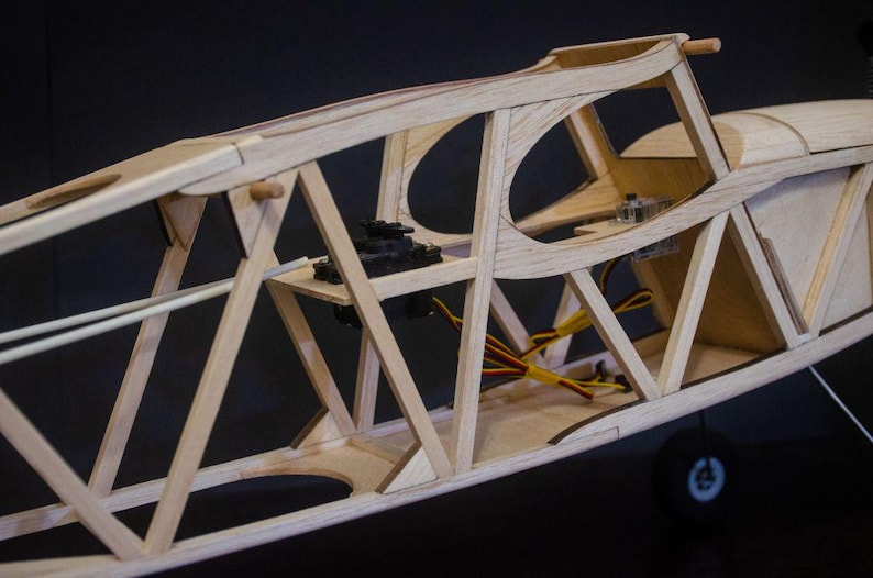 Eaglet RC Vintage Plane | DXF Plans for Balsa Models | Laser-cut Ready ...