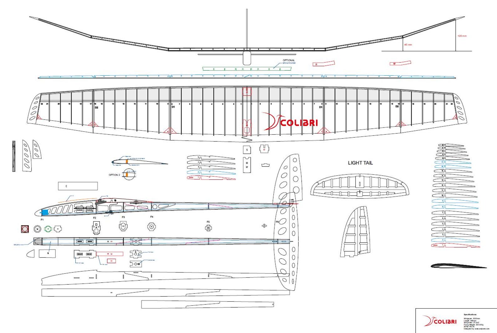 RC Glider Colibri | DXF Plans for Balsa Models | Laser-cut Ready & DIY Build - Etsy