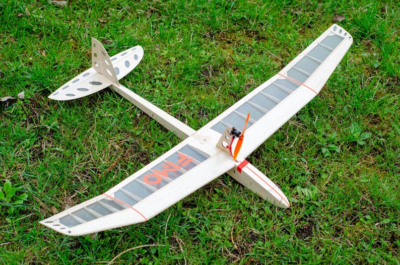Fimo RC Glider 250g | DXF Plans for Balsa Models | Laser-cut Ready ...