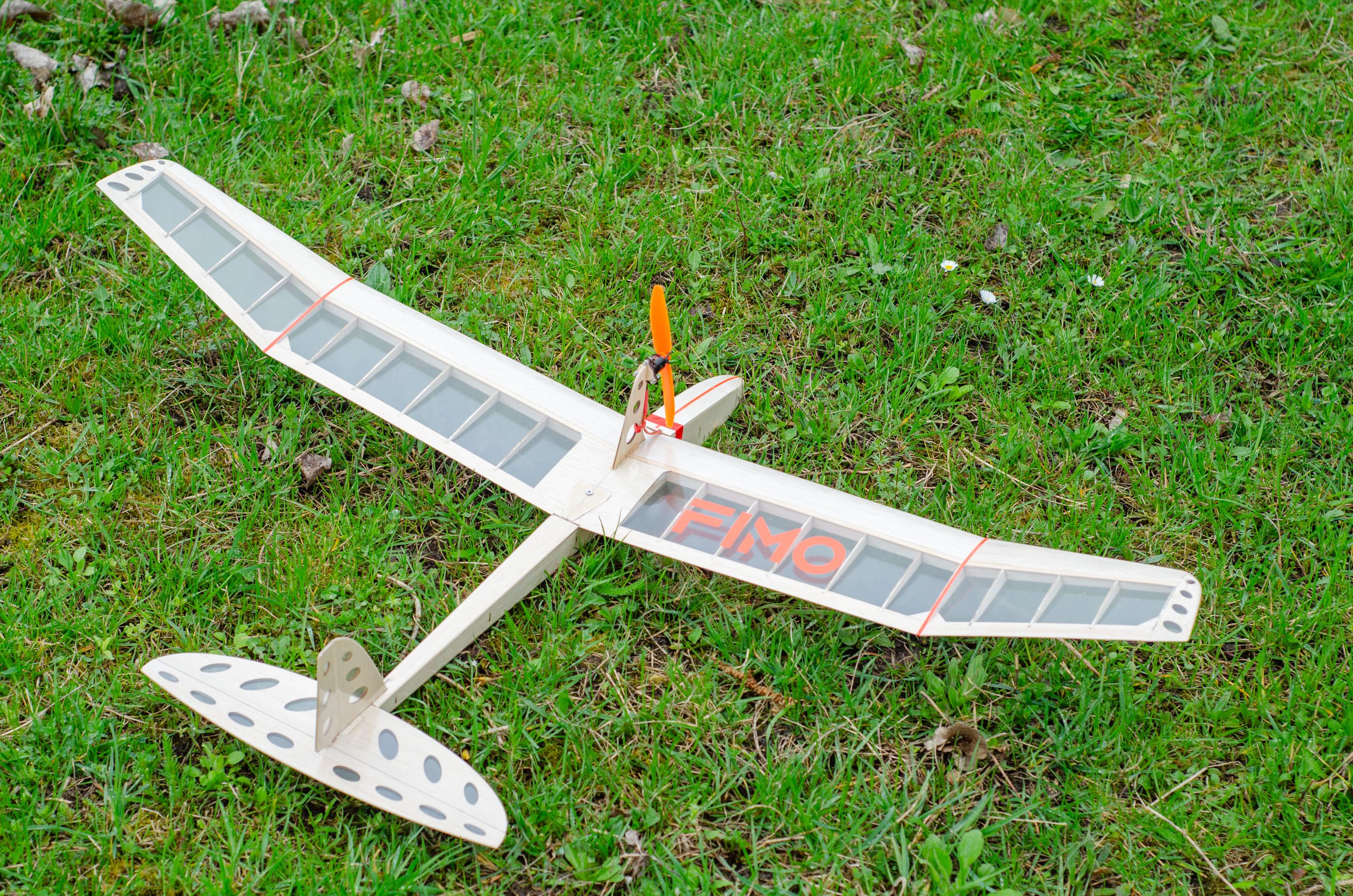 Fimo RC Glider 250g | DXF Plans for Balsa Models | Laser-cut Ready ...