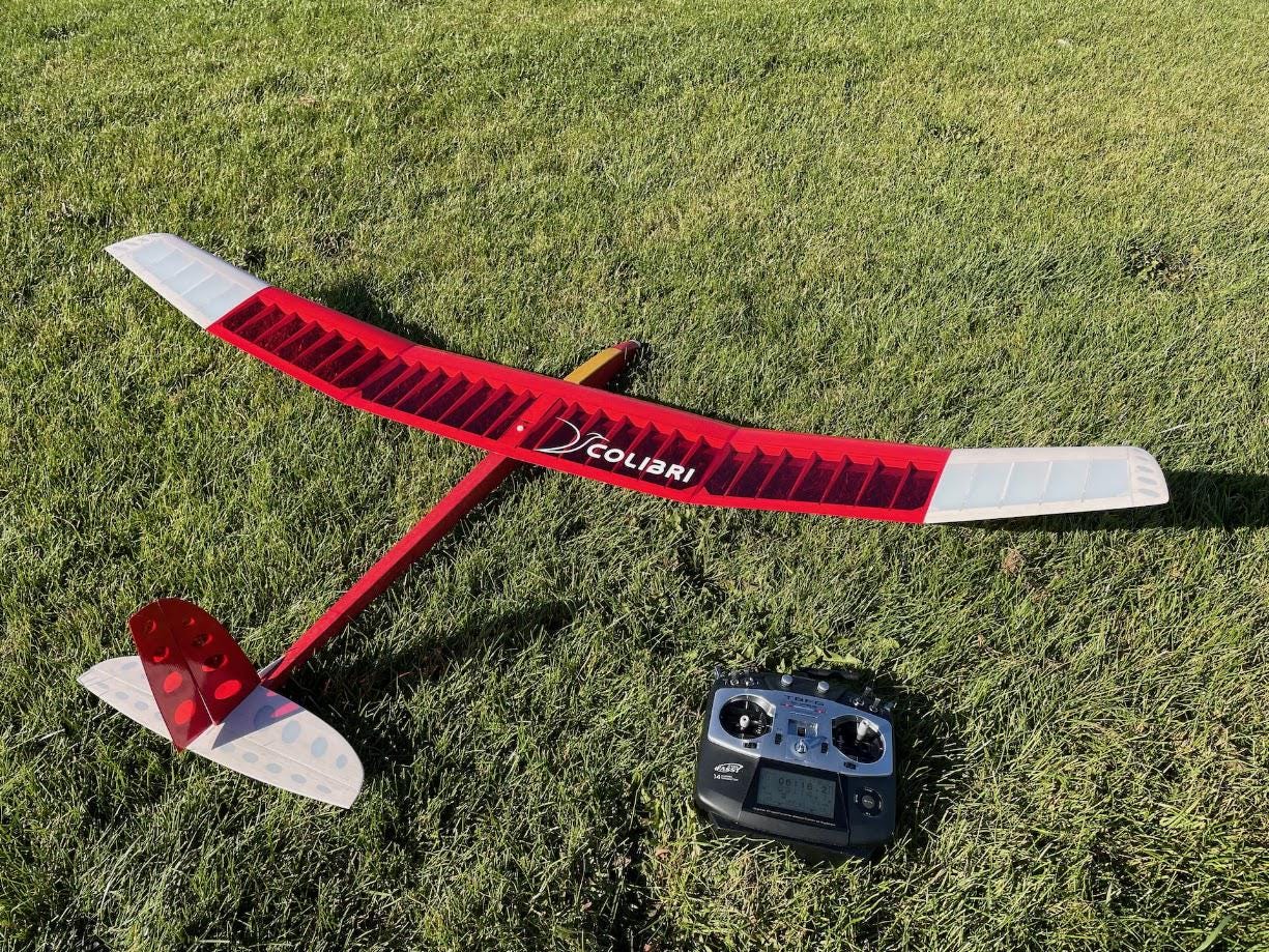 RC Glider Colibri | DXF Plans for Balsa Models | Laser-cut Ready & DIY Build - Etsy