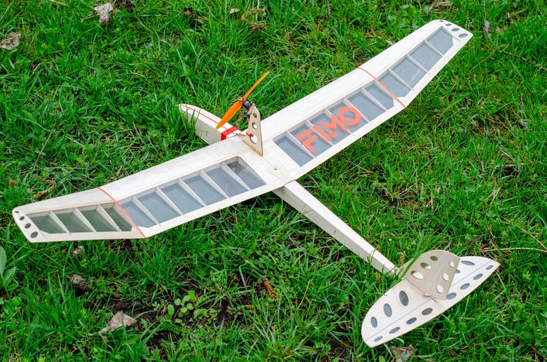 Fimo RC Glider 250g | DXF Plans for Balsa Models | Laser-cut Ready ...