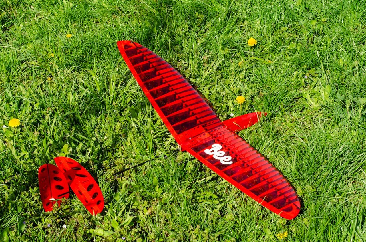 Bee DLG 1M Balsa RC Glider Plans | Laser-cut Ready (DXF Digital ...
