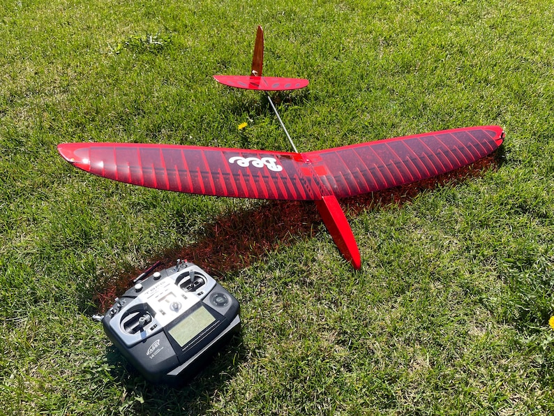 Bee DLG 1M Balsa RC Glider Plans | Laser-cut Ready (DXF Digital ...