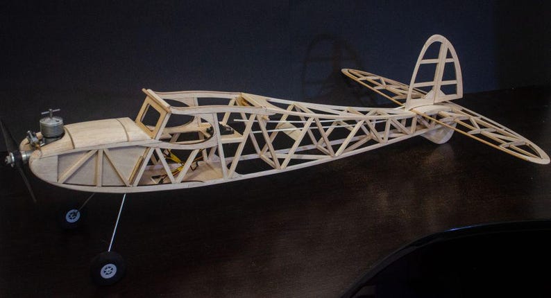 Eaglet RC Vintage Plane | DXF Plans for Balsa Models | Laser-cut Ready ...