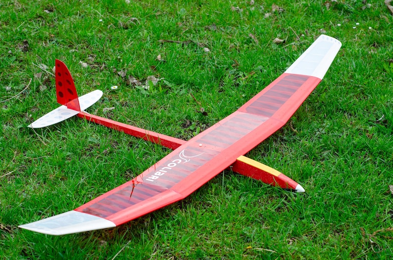 Colibri RC Glider 1.5m | DXF Plans for Balsa Models | Laser-cut Ready ...