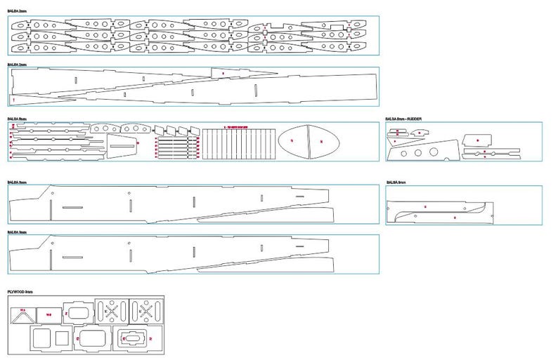 Telemaster Trainer RC Plane | DXF Plans for Balsa Models | Laser-cut ...
