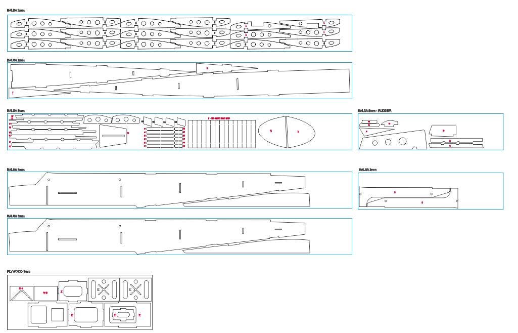 Telemaster Trainer RC Plane | DXF Plans for Balsa Models | Laser-cut ...