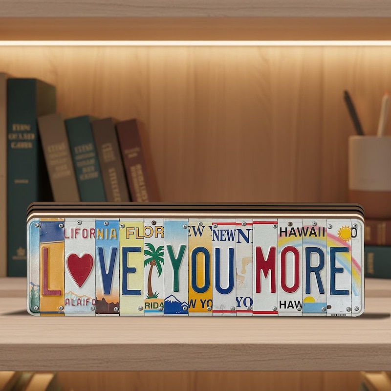 I Love You License Plate - Etsy