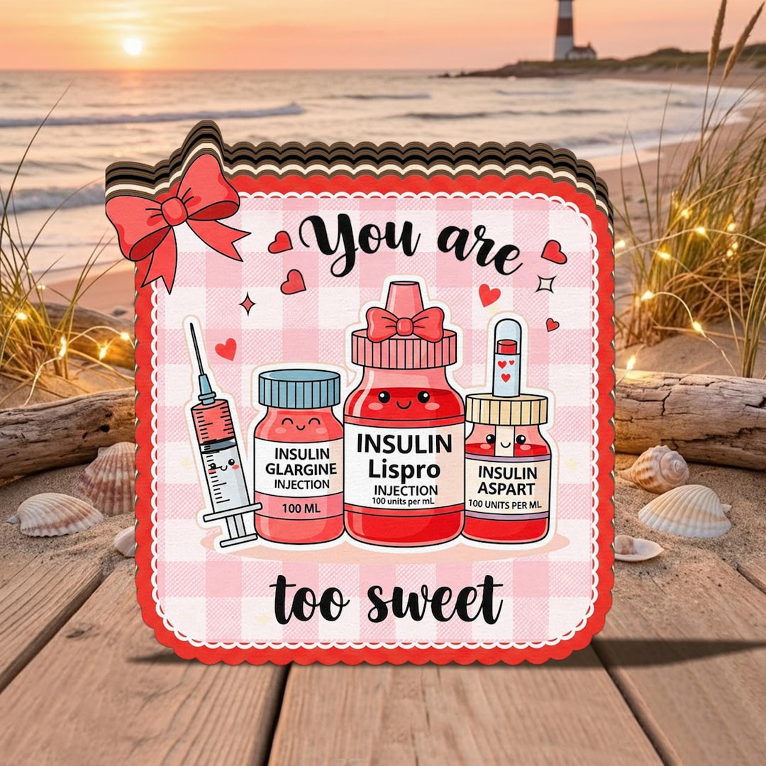 Funny Insulin Wooden Block Decor, Diabetes Humor Gift, Cute Insulin ...