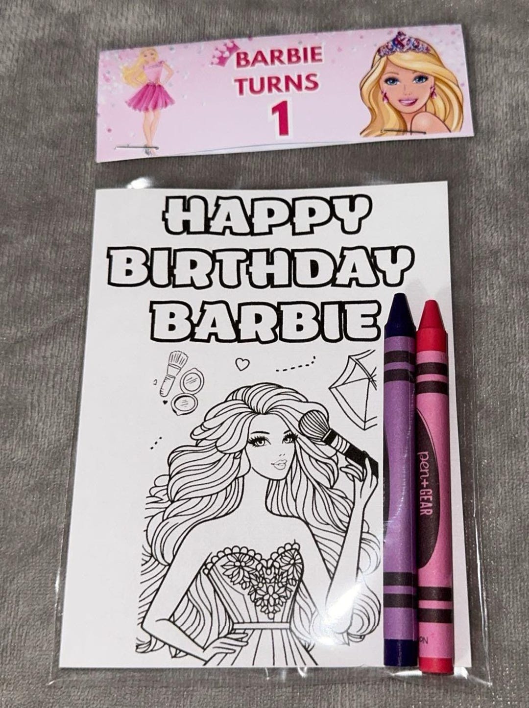 Barbie Theme Coloring Books - Etsy