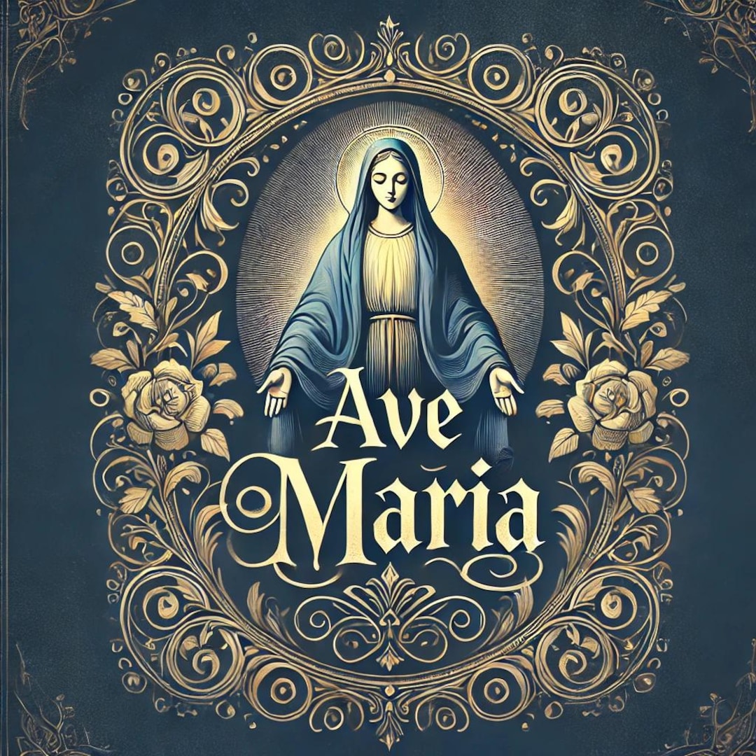 Ave O Maria in Spanish, Prayer in Spanish, Printable in A4 - Etsy