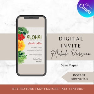 Aloha Invitation - Etsy