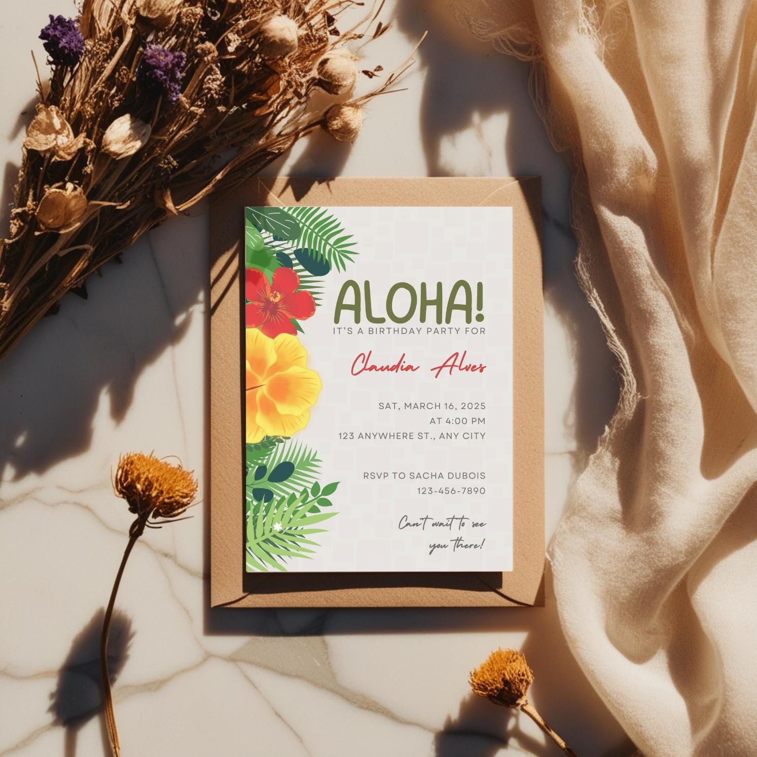 Aloha Invitation - Etsy