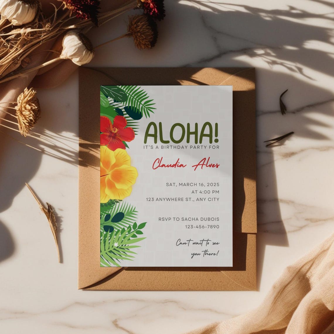 Aloha Invitation - Etsy