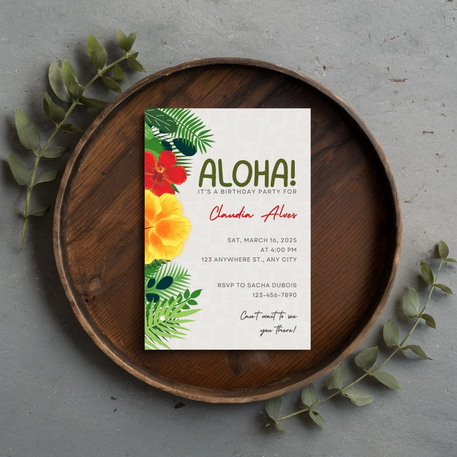 Aloha Invitation - Etsy