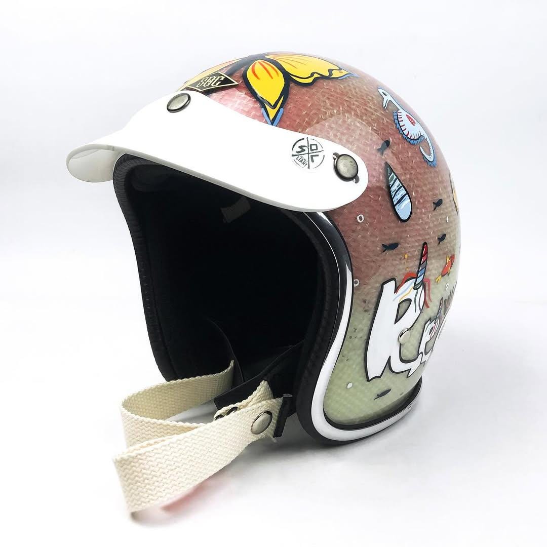 New Helmet Slimhead 500TX Custom Mermaid Picture by Request BOBBER ...