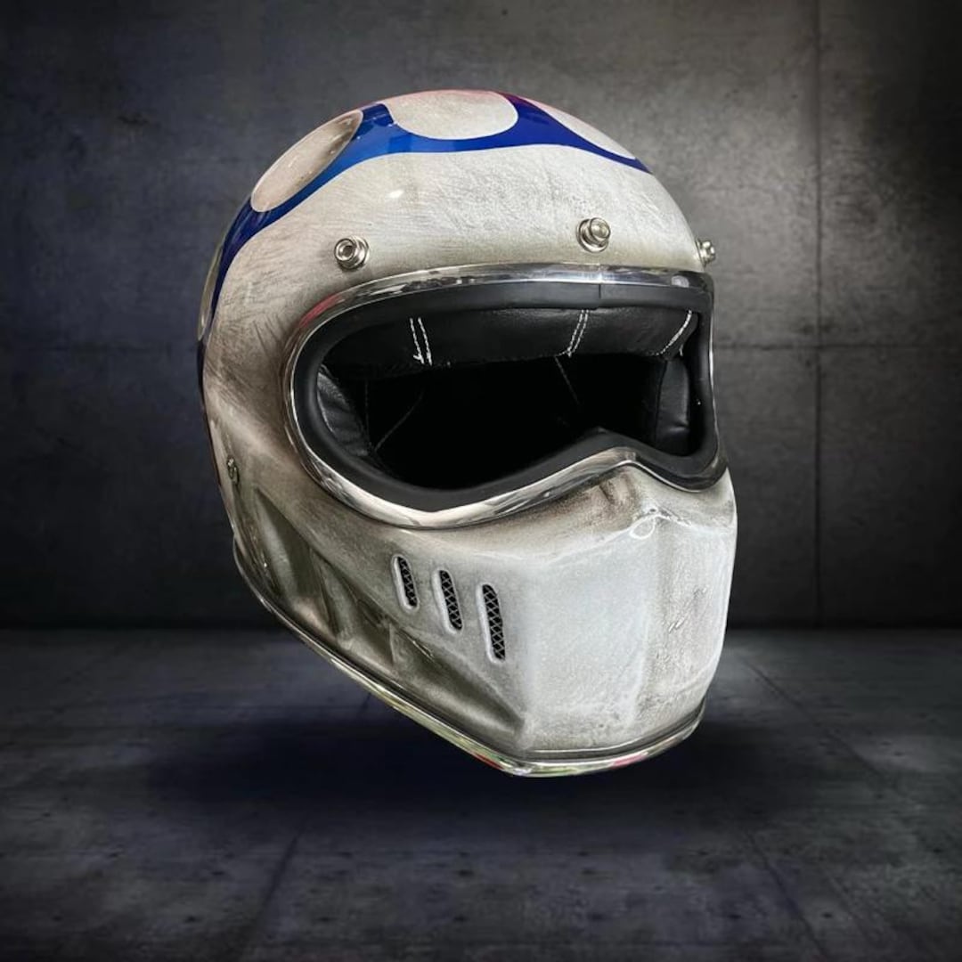 Limited ! Custom Helmet Patina Candy Flame for Cafe Racer Chopper ...