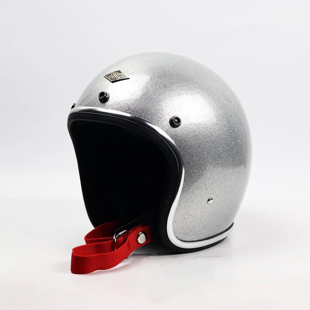 Helmet Slimhead 500TX Custom Glitter Basic Silver Picture by Request ...