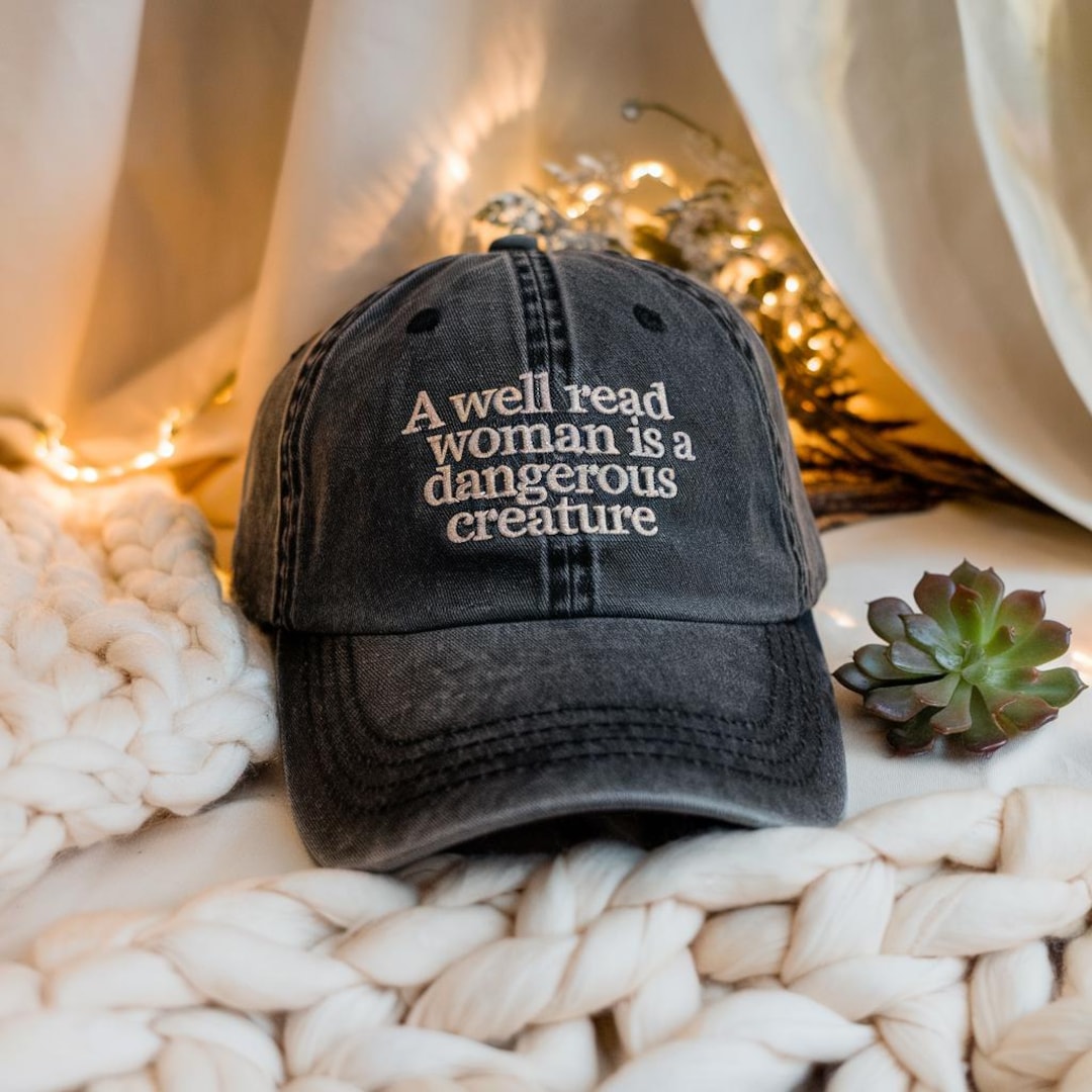 Embroidered "well Read Woman" Hat, Librarian Gift, Book Lover - Etsy