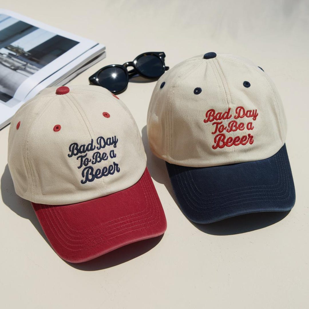 Embroidered "bad Day to Be a Beer" Baseball Cap, Funny Trendy Summer ...